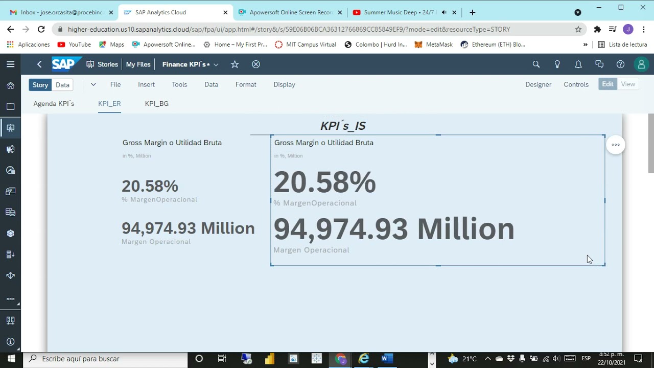 SAP Analytics Cloud_Financial Statements KPI´s_Income Statement - YouTube