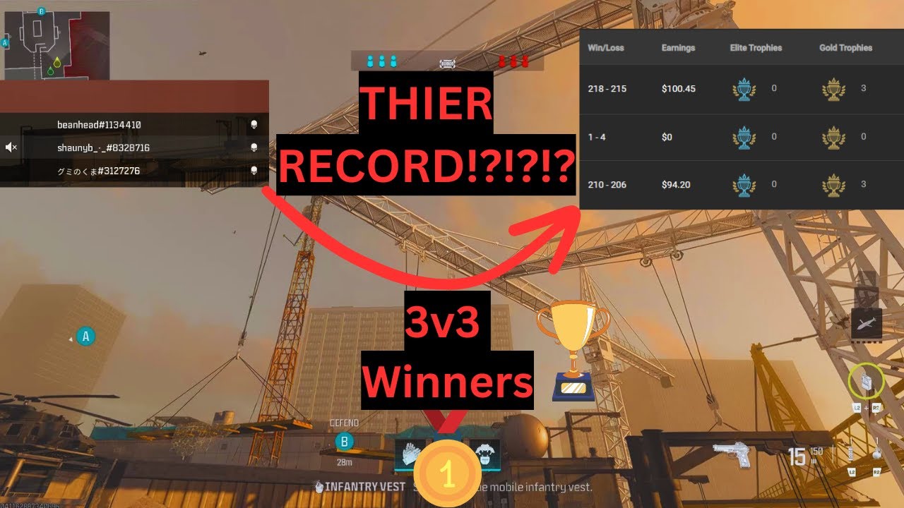 3v3 SND CMG Match Against Gold Trophy Winners!!🏆🤯 - YouTube
