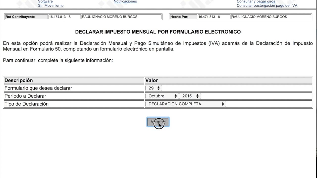 como declarar impuestos con el formulario 29 - YouTube