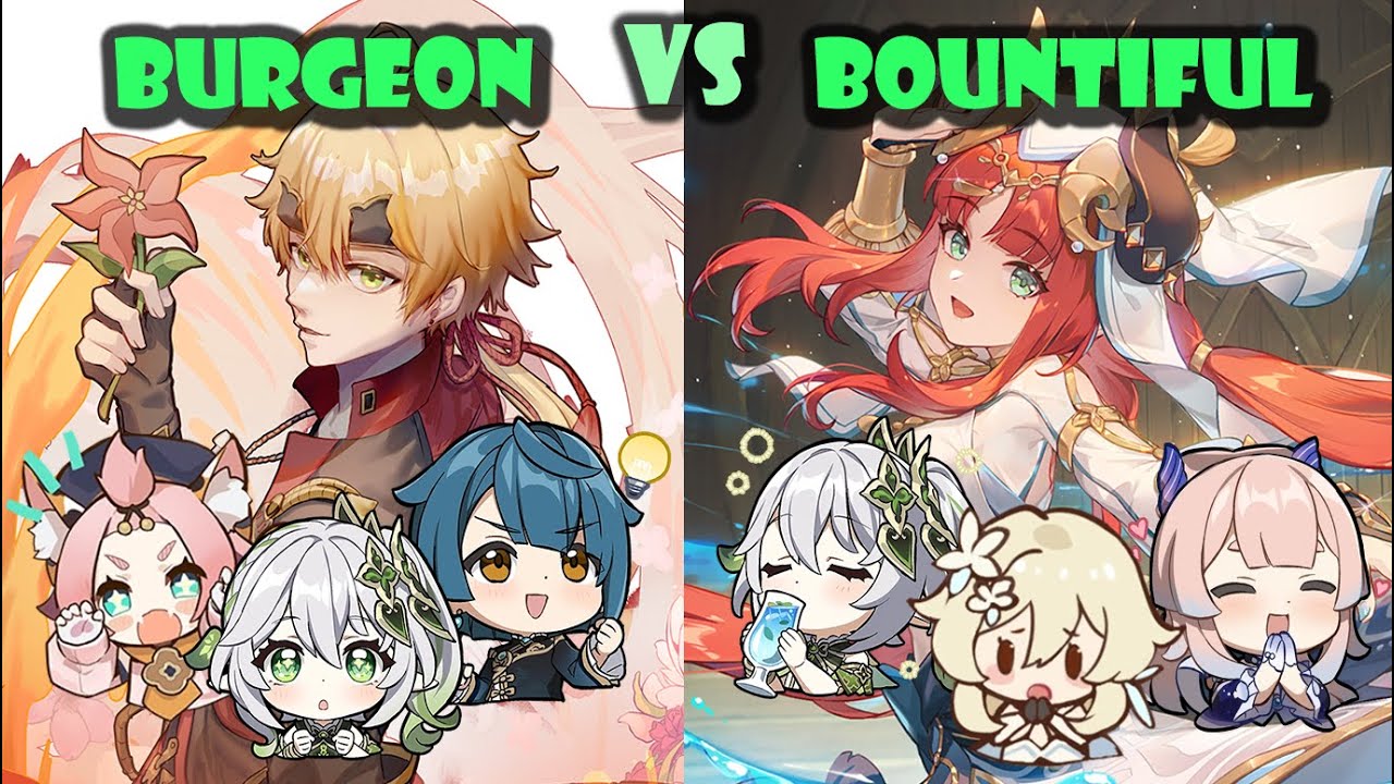 Burgeon vs Bountiful Core | Team Comparison | Genshin Impact - YouTube