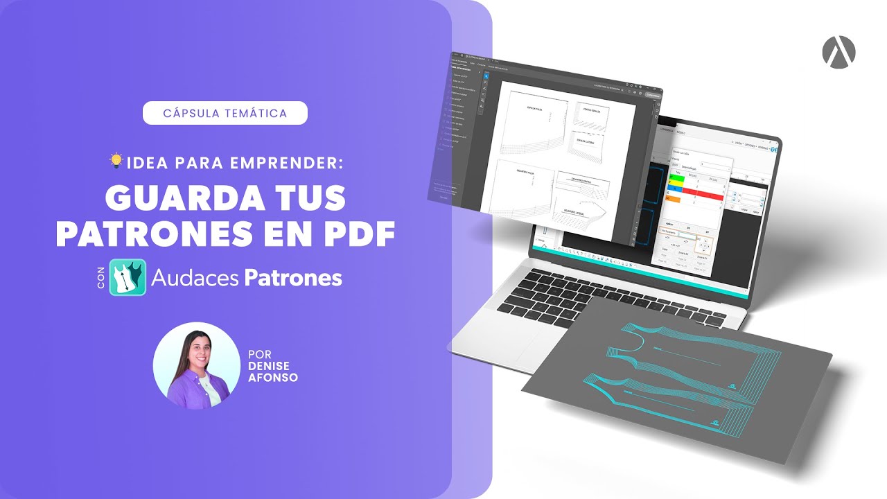 Cómo guardar tus patrones en PDF con Audaces Patrones - YouTube