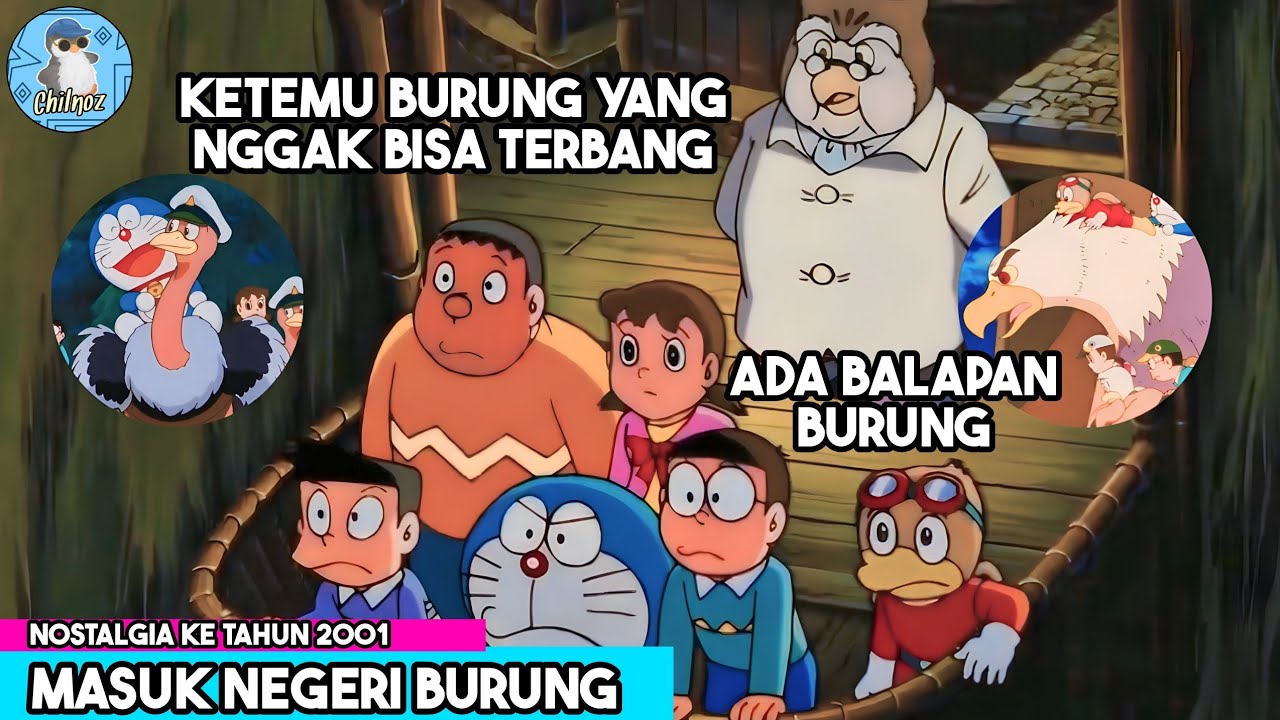 ADA PORTAL MENUJU NEGERI MANUSIA BURUNG || Rangkum Alur Film Doraemon ...