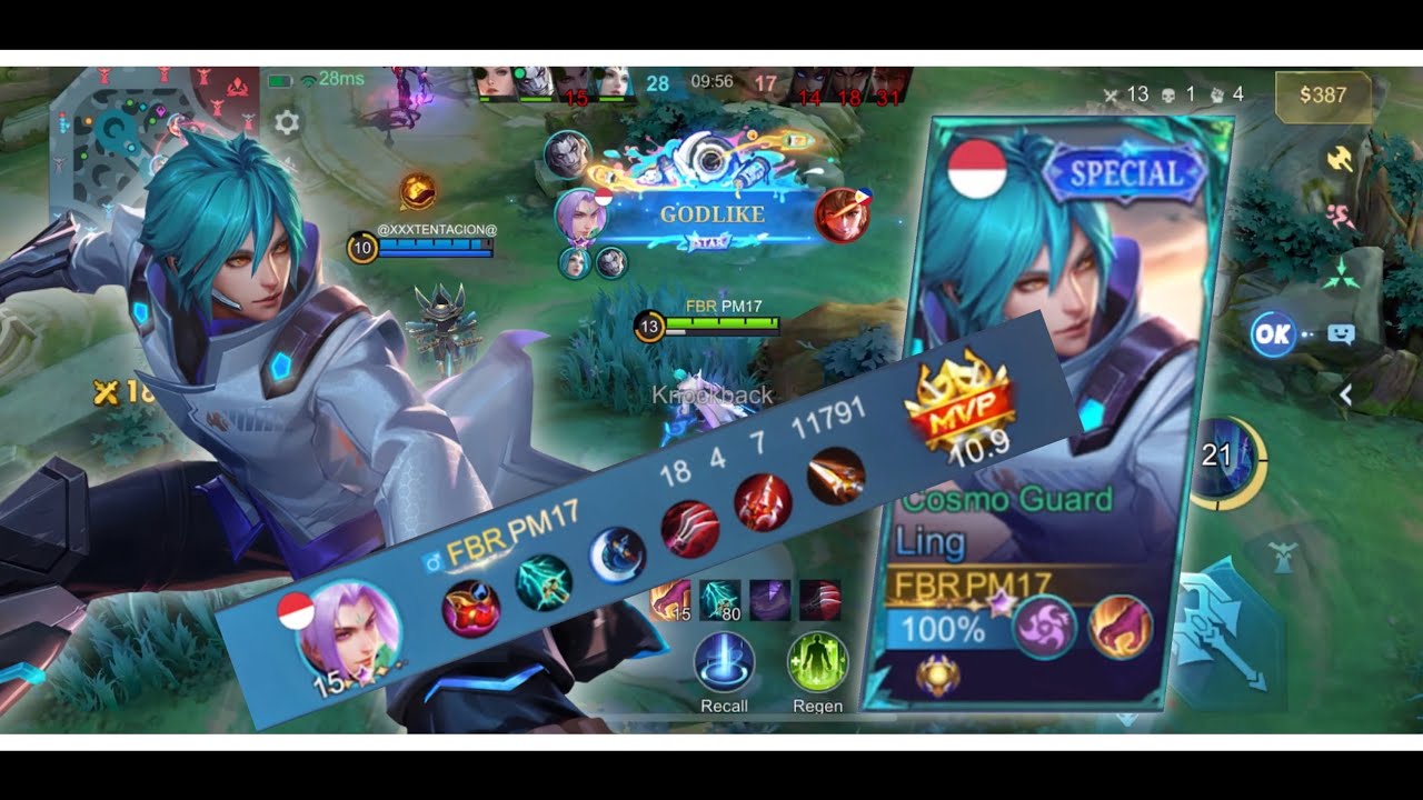 JANGAN MELEMAHKAN LING SLOW HANDS!! GAMEPLAY LING SLOW HANDS !! MOBILE ...