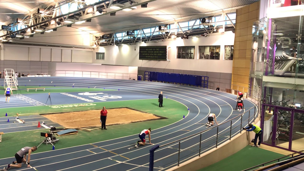 Indoor 400m Hurdles M40 WR - YouTube