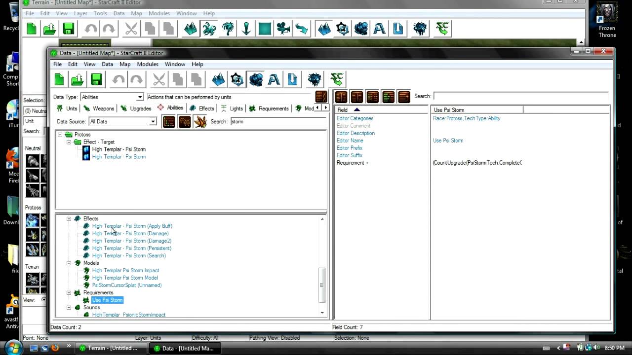 Starcraft 2 - Galaxy Editor About the Data manager - YouTube