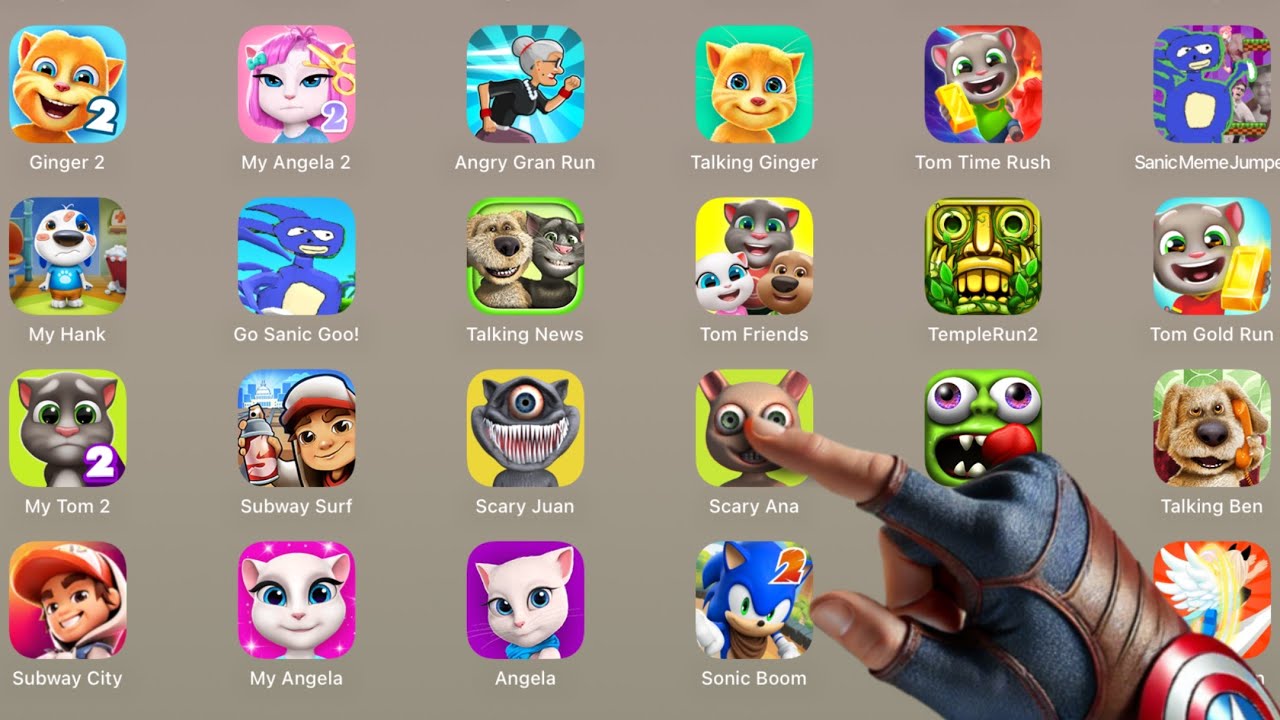Scary Ana, Scary Juan, Talking Tom Lovers, Android IOS Gameplay, USA ...