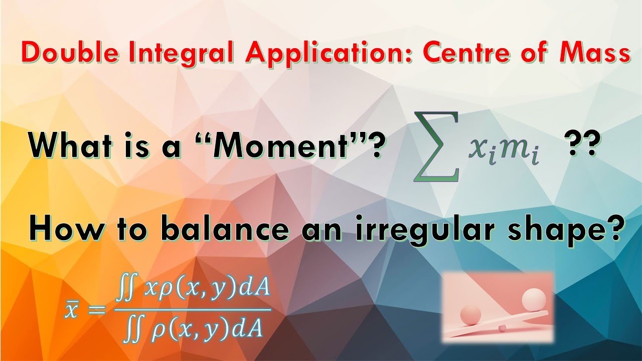 What is Exactly is a Moment? Centre of Mass Calculation (Multivariable ...