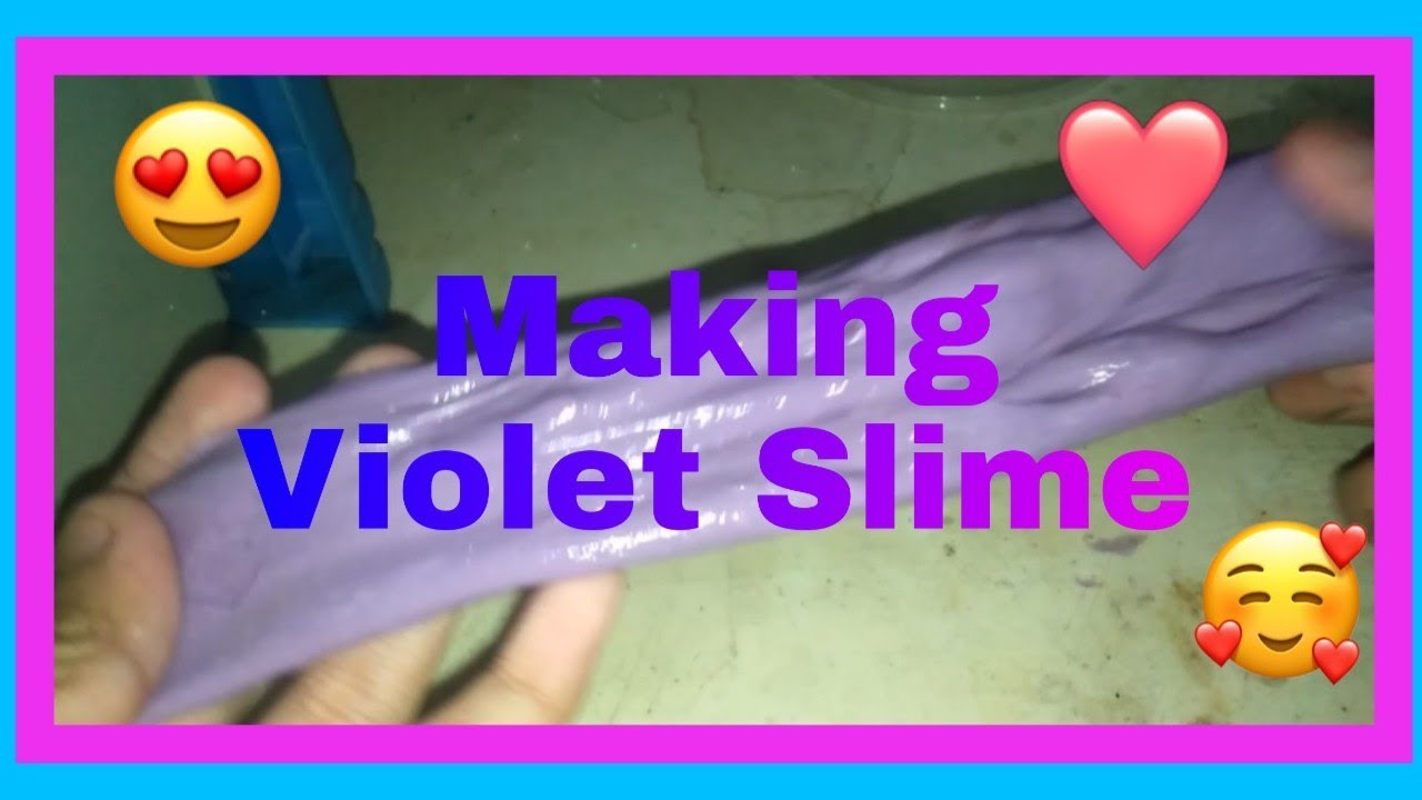 Making Violet Slime💜🤩 - YouTube