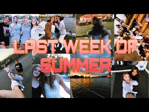 LAST WEEK OF SUMMER (+first day of school) - YouTube