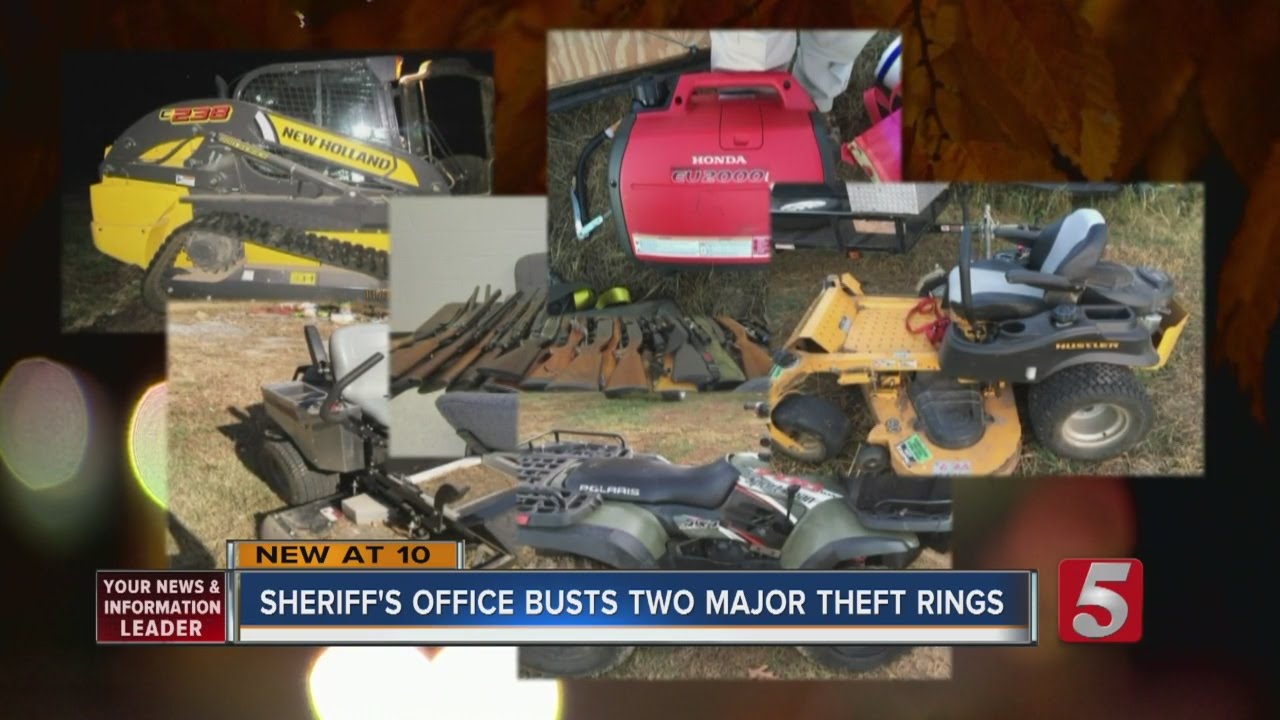 2 Arrested, Property Recovered In Theft Ring Bust - YouTube
