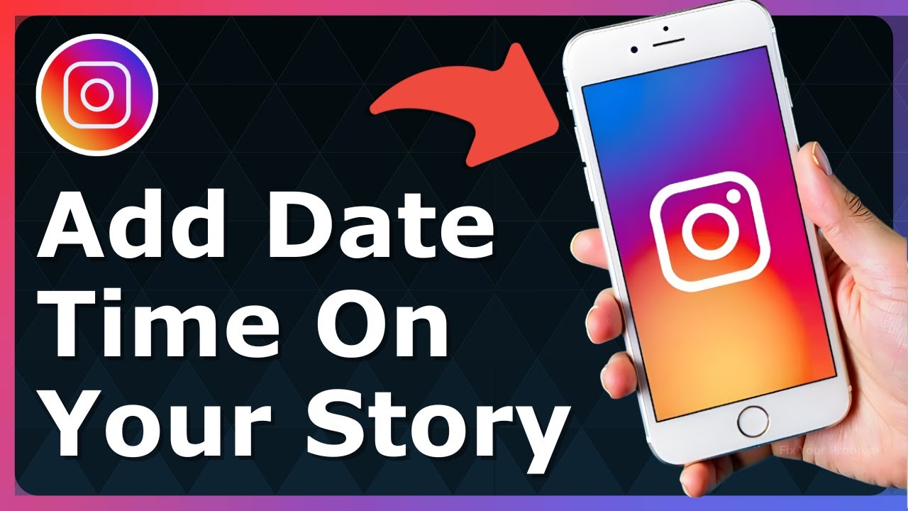 How To Put Date And Time On Instagram Story - Full Guide - YouTube