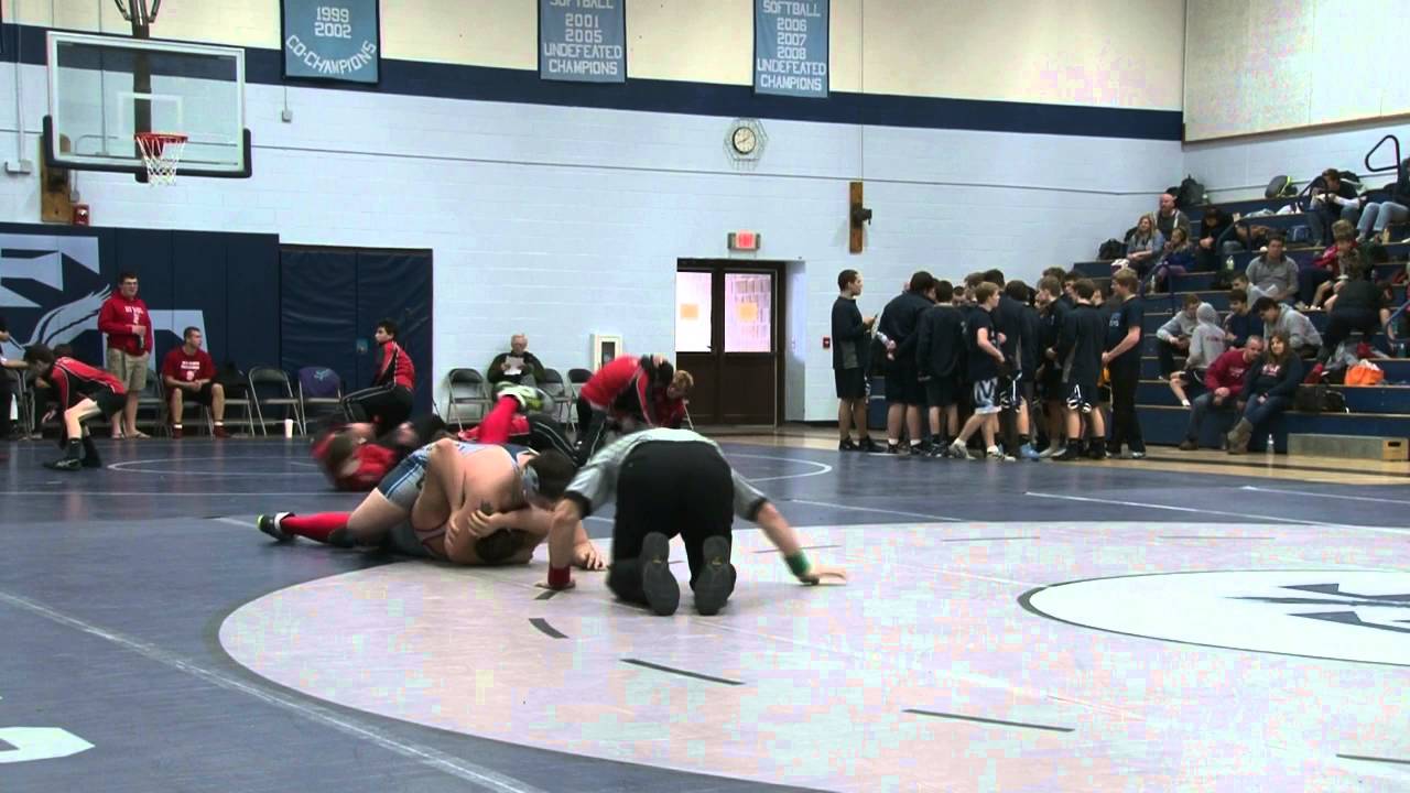 285lbs Nick Boulin Mt Greylock vs Franklin Tech 1 19 16 - YouTube