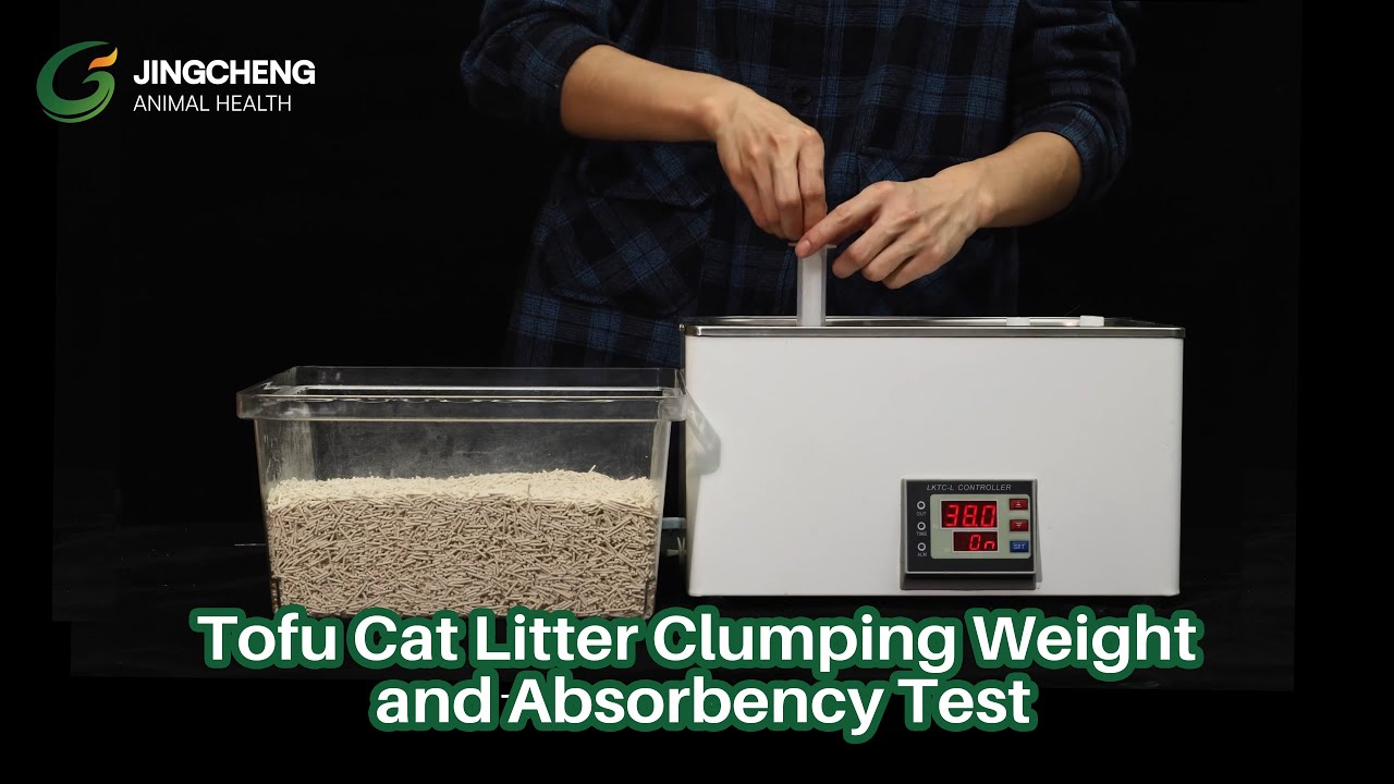 Tofu Cat Litter Clumping Weight and Absorbency Test - YouTube