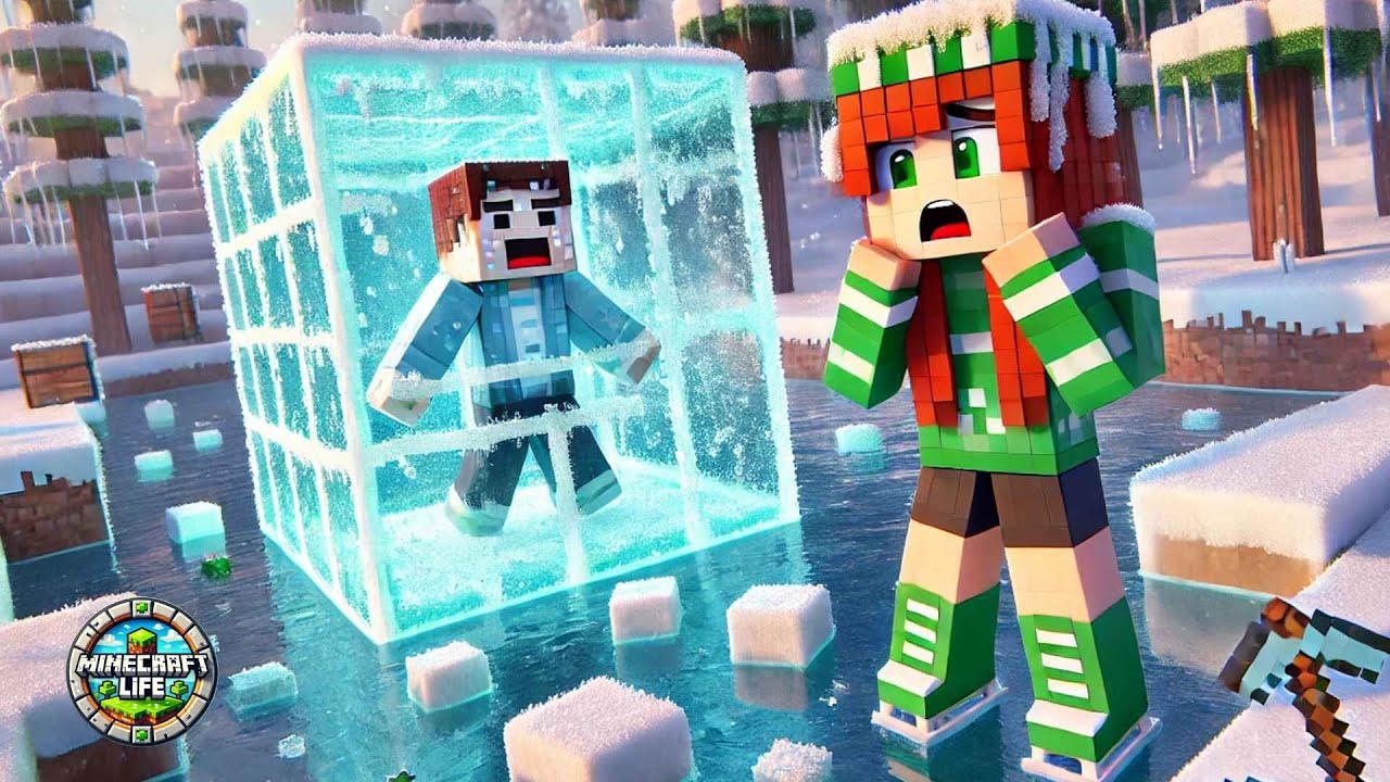 Steve is Frozen in Ice - Minecraft Animation - Steve and Alex Life ...