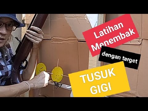 Tembak target tusuk gigi #latihanmenembak #senapanuklik #uklikmania ...
