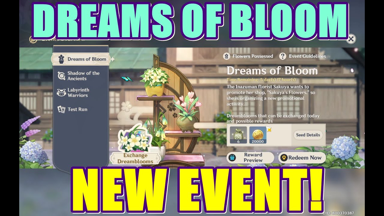 Dreams of Bloom NEW EVENT! | Genshin Impact - YouTube