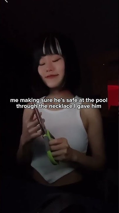 I think the necklace broke should I give him a new one? or an anklet? #viral #horror@yuuno2 ...