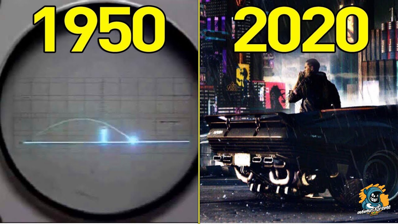 Evolution of Video Game Graphics in one frame 1950-2020 [HD] - YouTube