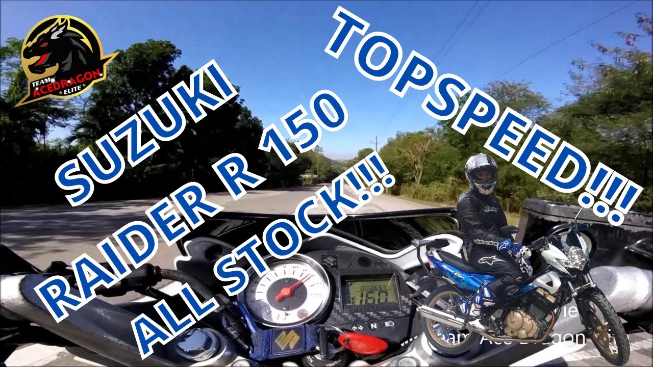 RAIDER 150 TOP SPEED COMPILATION | STOCK ENGINE - YouTube