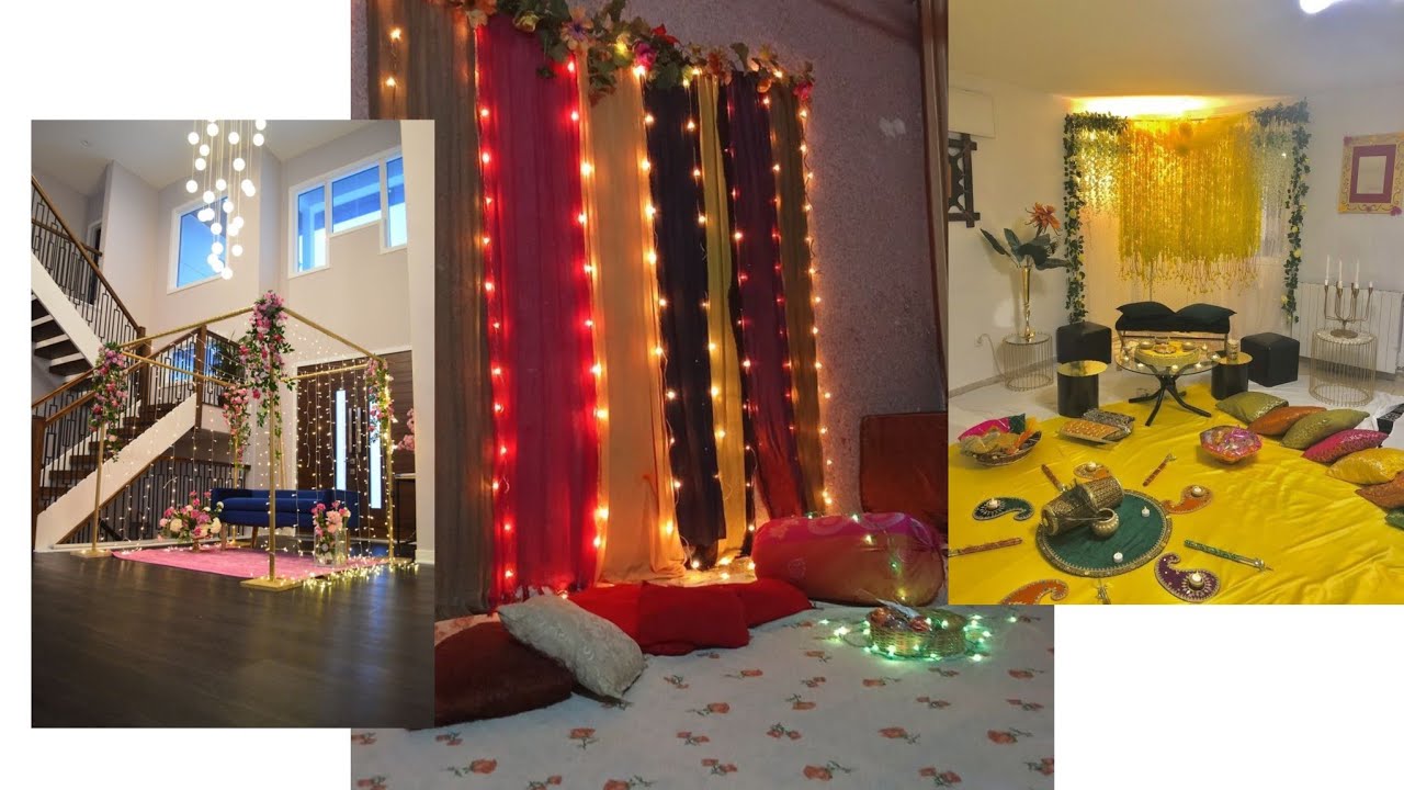 Dholki decor at home ideas 🏠🏡🌟😻💒 💡🥂👍😶‍🌫️#womensfashion #wedding # ...