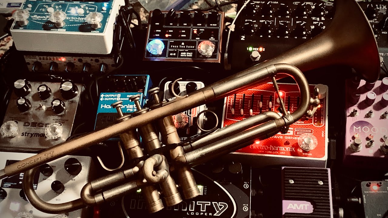 Trumpet performance with a looper (take 2) - YouTube