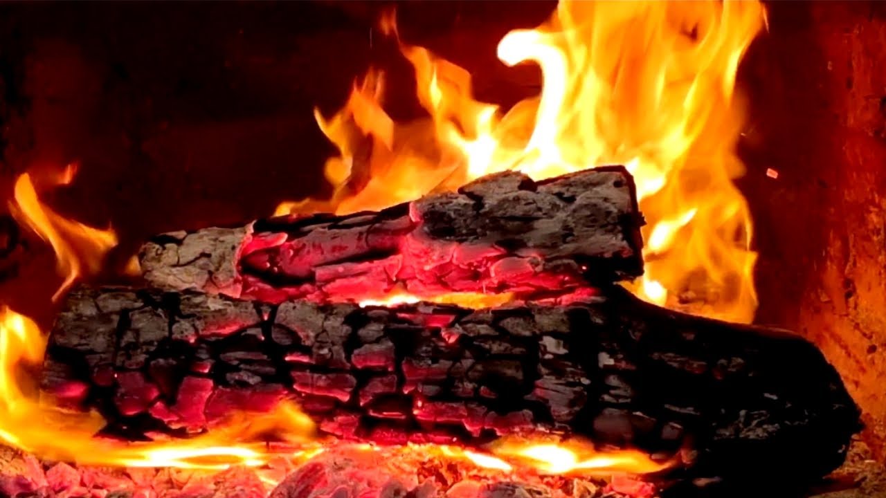 RELAXING FIRE SOUNDS 🔥 THE BEST BURNING FIREPLACE WITH CRACKLING FIRE ...