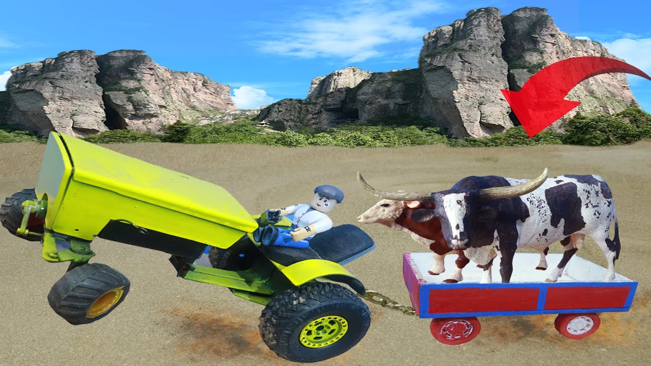 Top most creative DIY Tractor how to make cow shed by roblox | Science ...