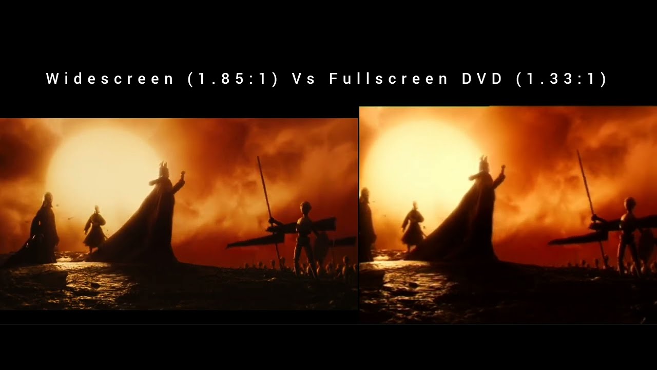 Hellboy II: The Golden Army Widescreen (1.85:1) Vs Fullscreen DVD (1.33 ...