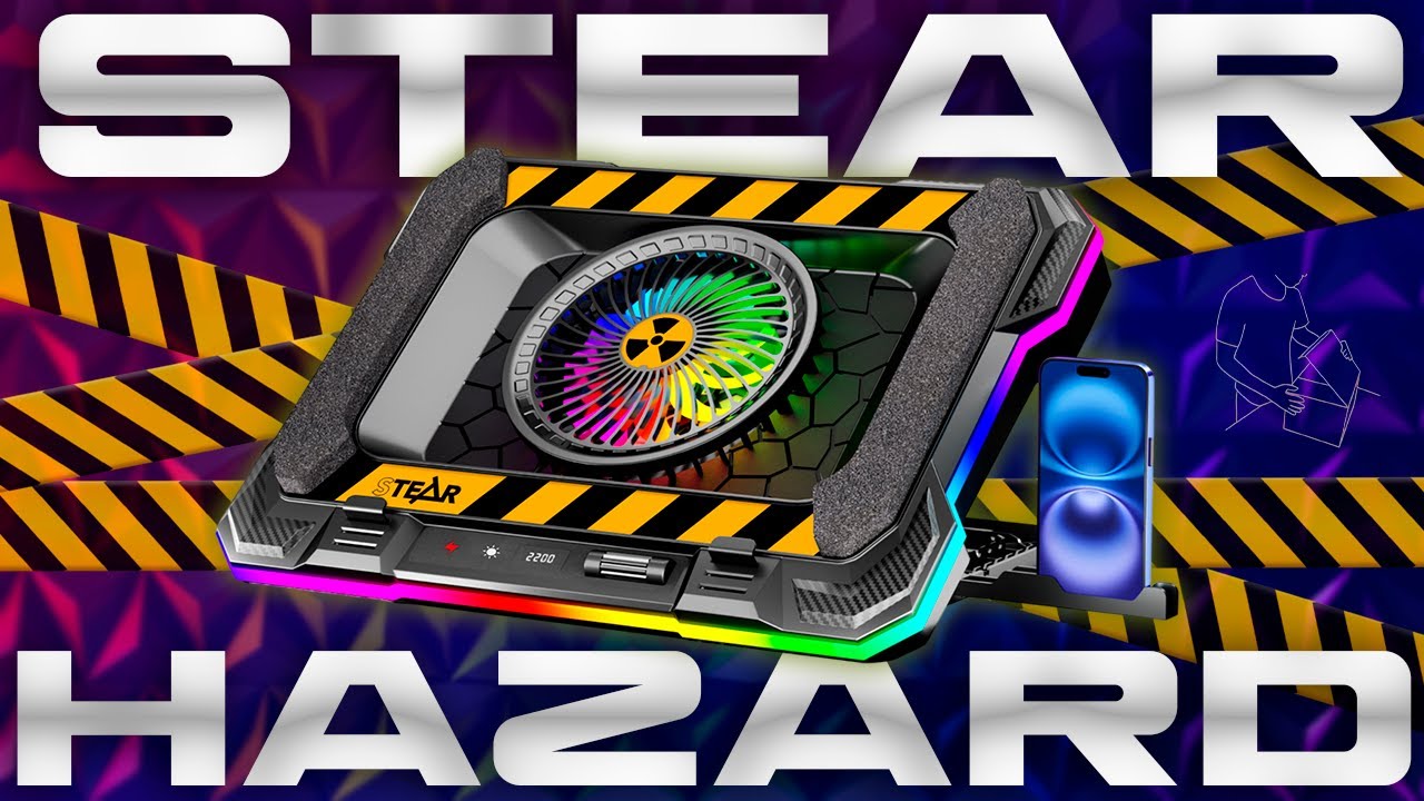 STEAR FX-800 HAZARD | ОХЛАЖДАЮЩАЯ ПОДСТАВКА С ПЫЛЕВЫМ ФИЛЬТРОМ! - YouTube