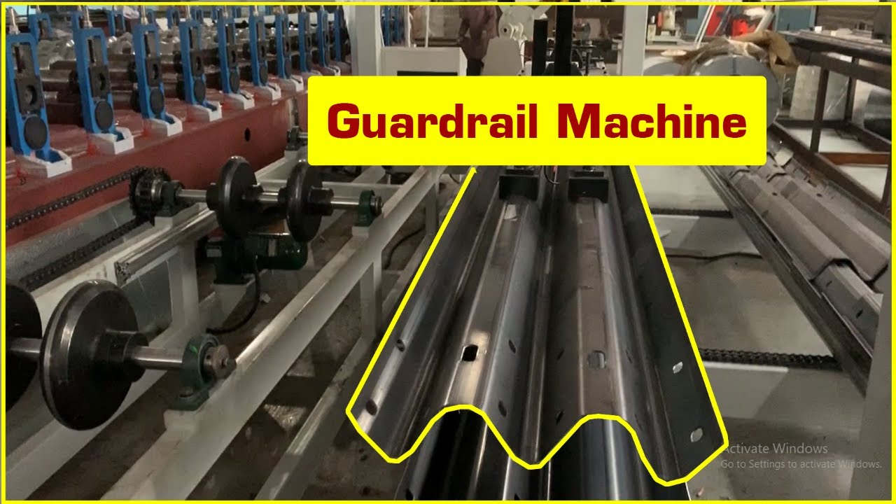 Steel Guardrail making machine | Guardrail machine - YouTube