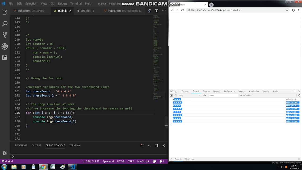 Javascript Eloquent Javascript Chessboard Quiz Solved Youtube 5477