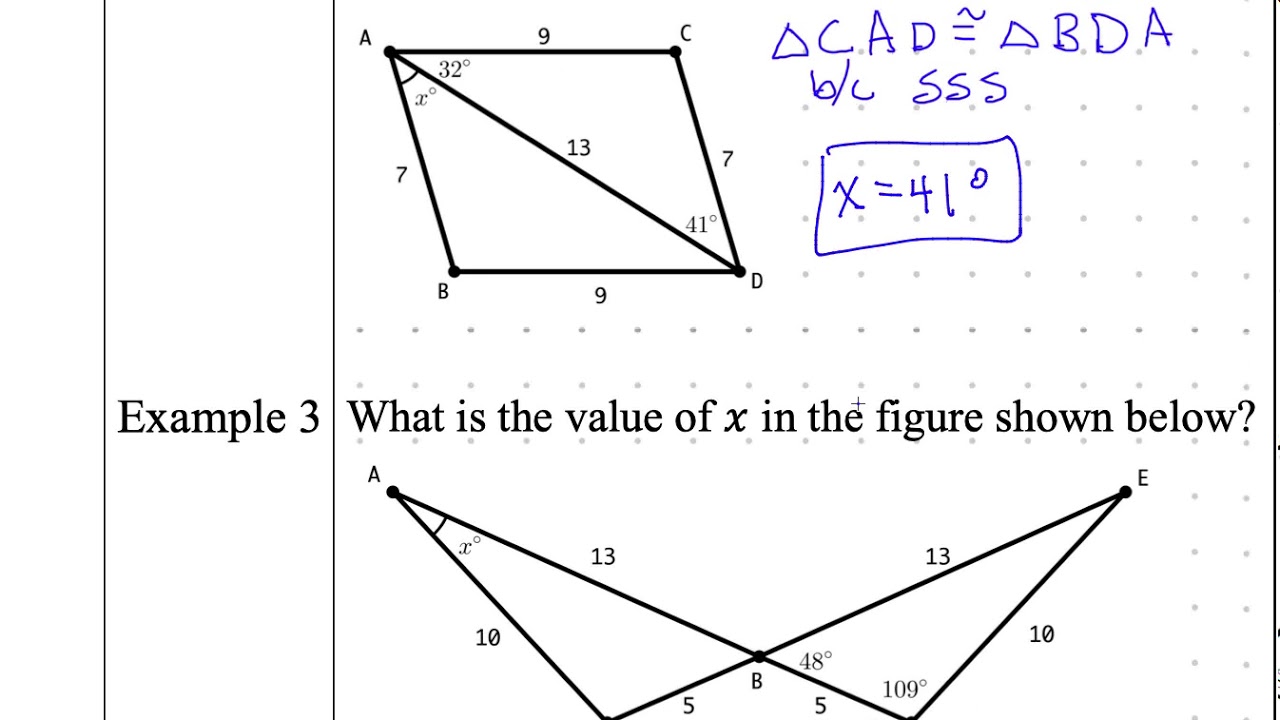 Geometry notes 3-3 Angles in Triangles - YouTube