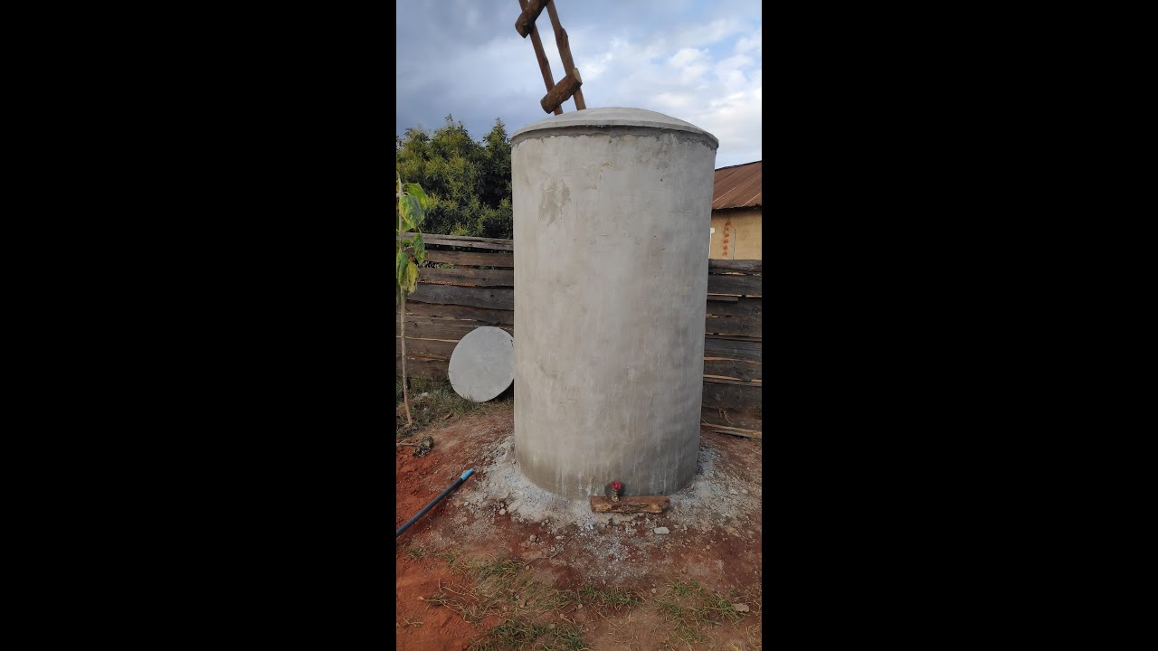 2500 liter ferro cement tank - YouTube