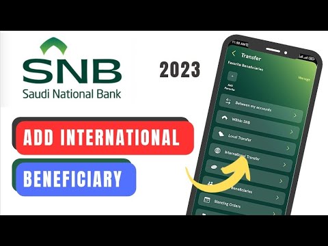 How to add an international beneficiary in snb Bank | snb add ...