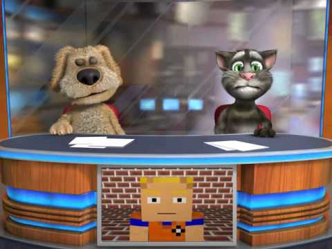 Talking Tom & Ben News minecraft - YouTube