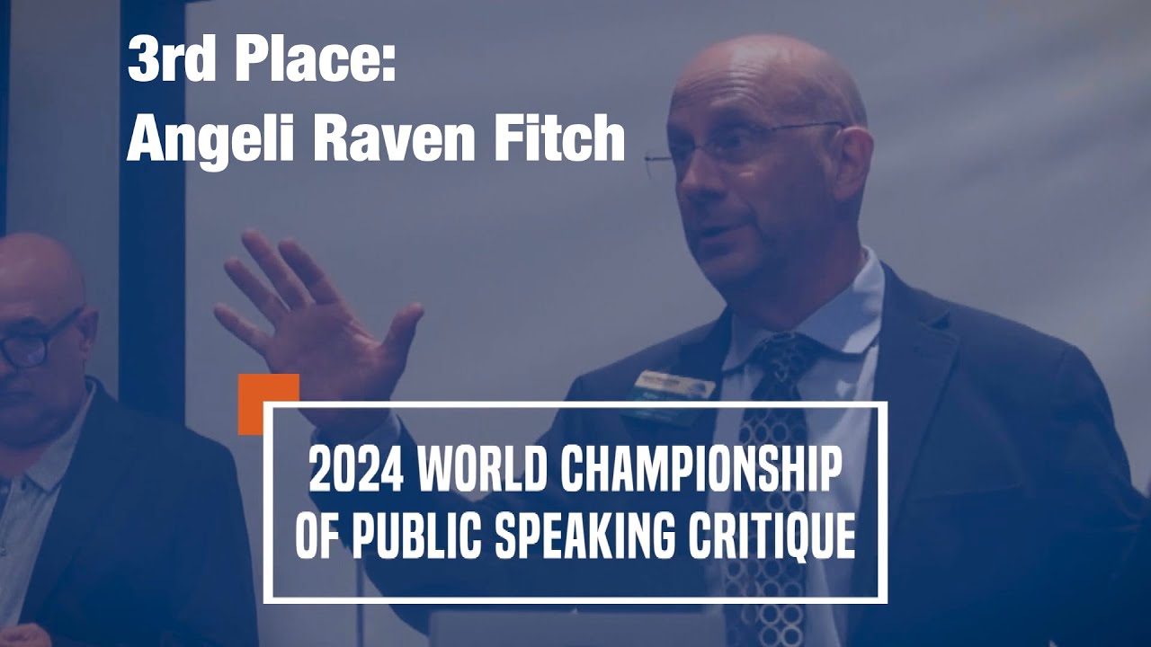 Angeli Raven Fitch: 3rd place winner, 2024 World Championship of Public ...
