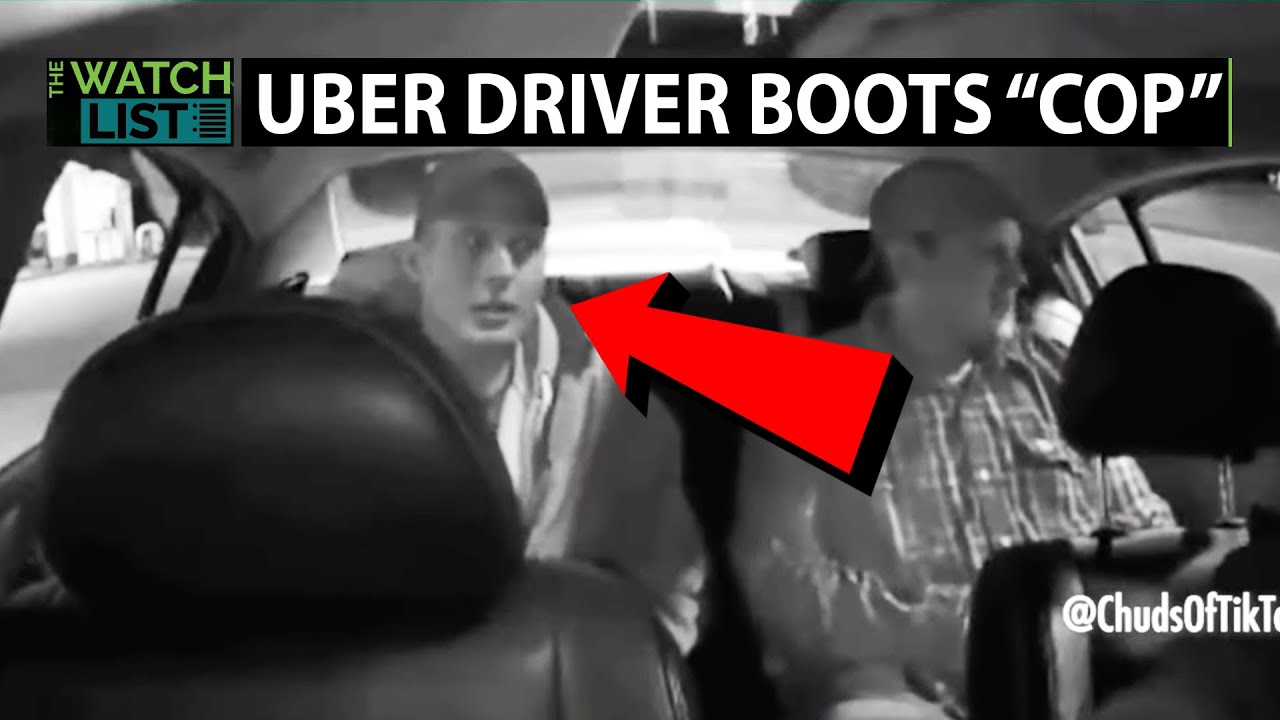 Uber Driver BOOTS 'Police Officer' From Ride - YouTube