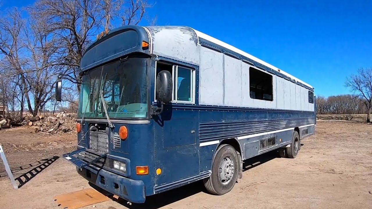 Zep 6 Gets New Driver - 4x4 Mini School Bus Conversion Roof Raise With ...