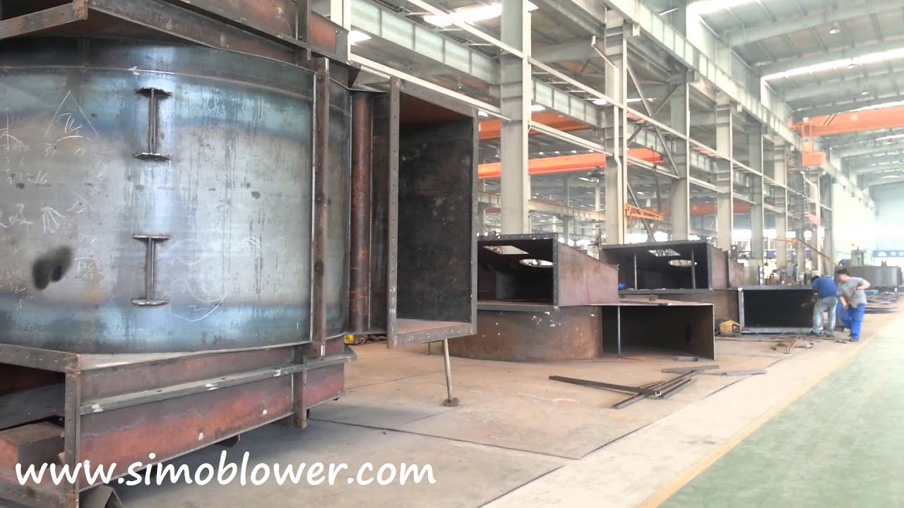 How to weld double suction centrifugal fan-SIMO Blower - YouTube