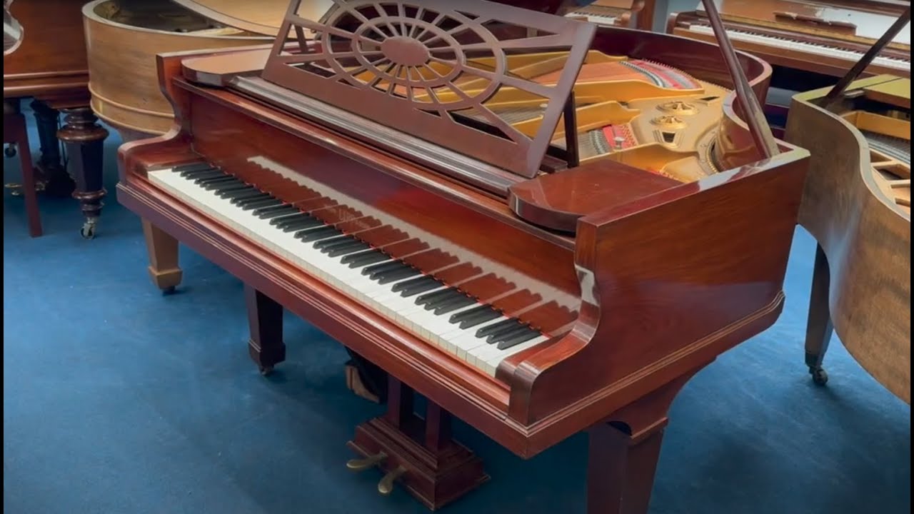 Richard Lipp grand piano 175cm c1907 rosewood - YouTube