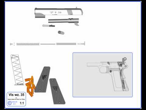 Vis wz 35 aka P.35(p), Radom model 35 - YouTube