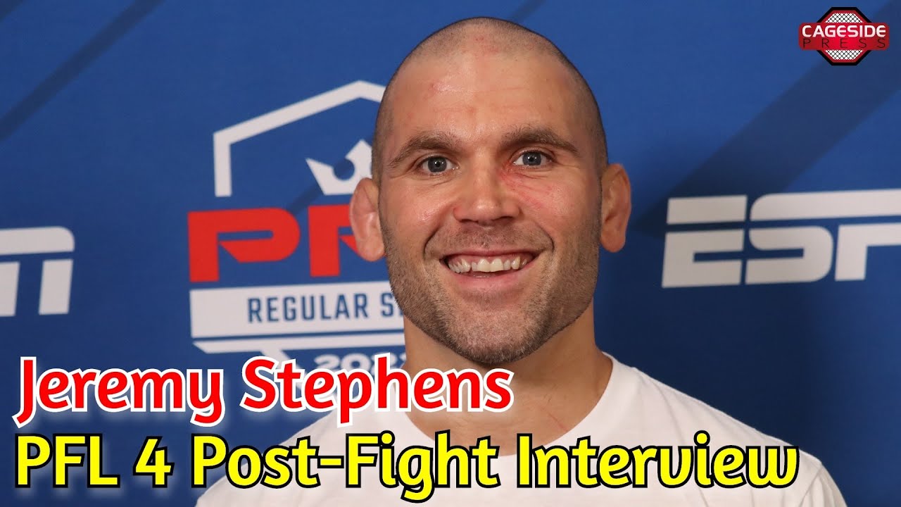 PFL 4: Jeremy Stephens Relieved To Get Back In The Win Column - YouTube