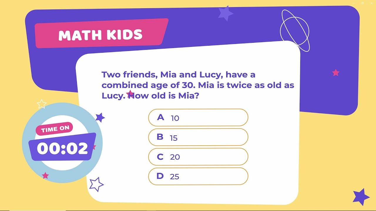 Fun Age Riddles! Can You Solve These Tricky Questions? | Learn Basic ...