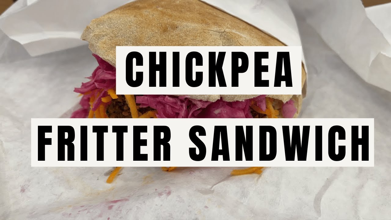 Clover Food Lab Chickpea Fritter Sandwich - Boston, Massachusetts - YouTube