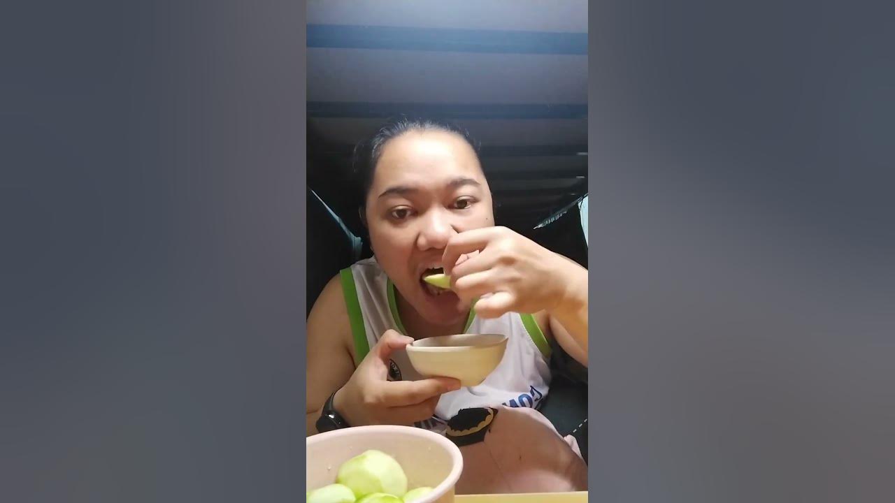 Mango Mukbang Green Mango With Bagoong Alamang Food Mukbang Fruit Youtube