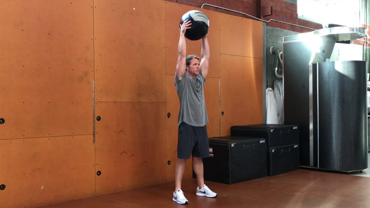 Med Ball Muscle Snatch - YouTube