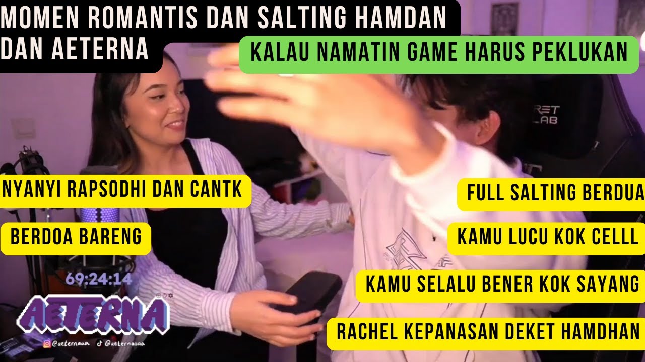 momen romantis dan salting hamdhan 27 dan aeterna - YouTube