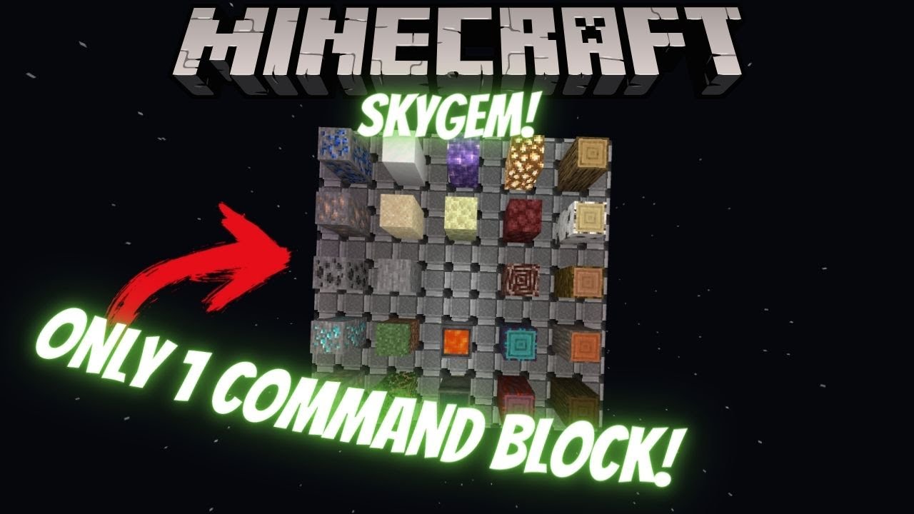 Minecraft: Tutorial how to make a SkyGem with only 1 command block ...