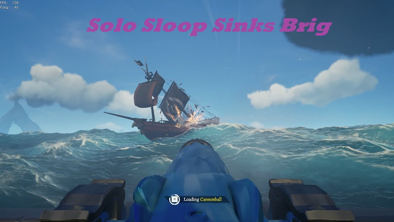 Solo Sloop Sinks Brig - YouTube