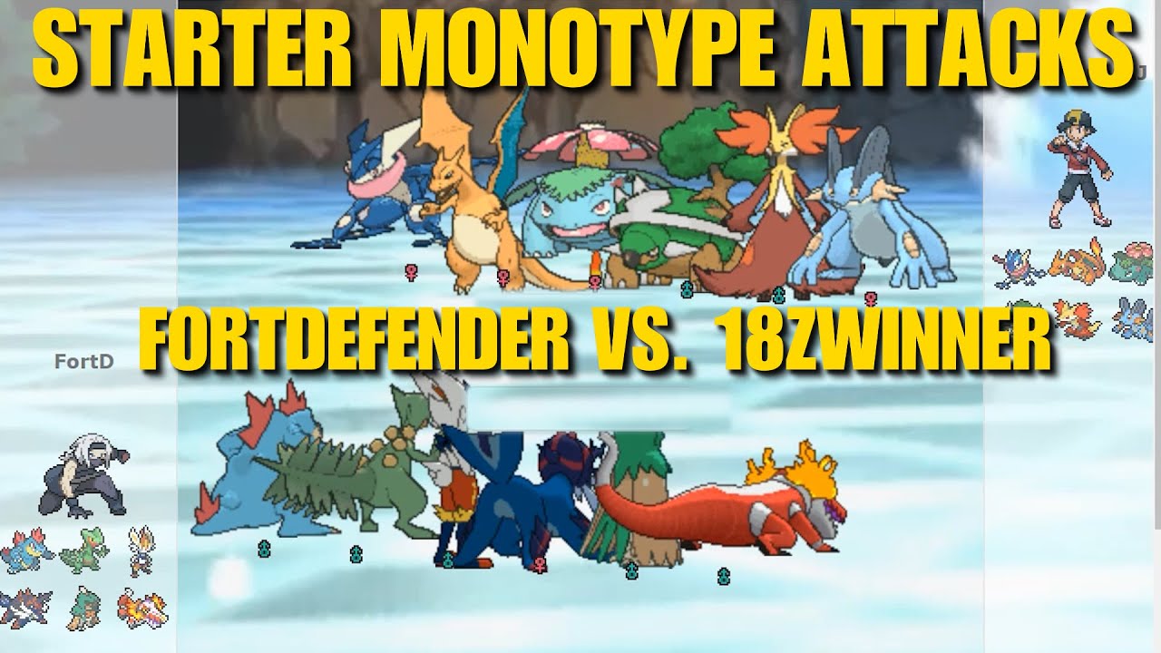 Starter Monotype Attacks Only [Pokemon Showdown] - YouTube